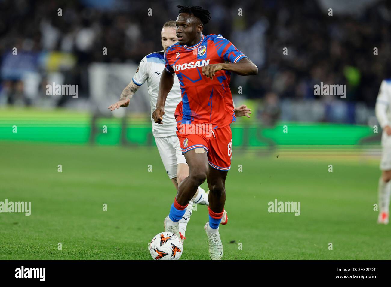 Viktoria Plzen's Sierra Leonean forward Prince Kwabena Adu controls the ...