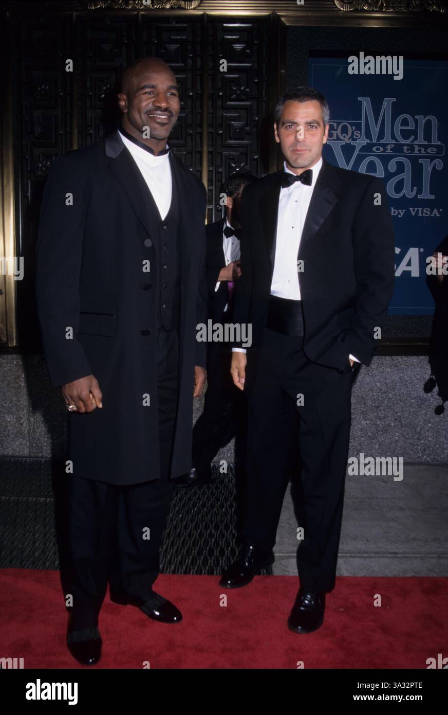 EVANDER HOLYFIELD with George Clooney.The 3rd annual GQ men of the year ...