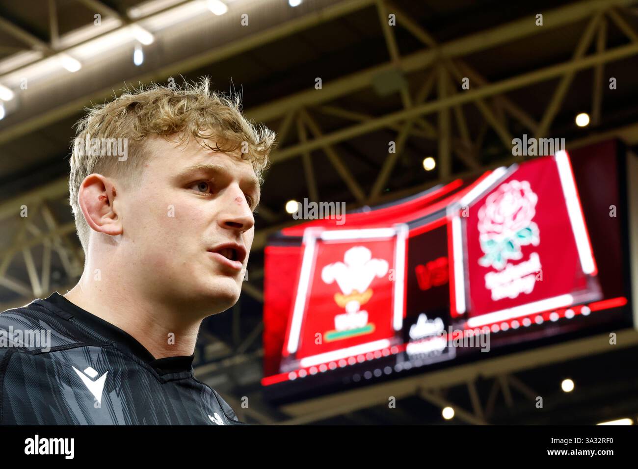 Wales' Jac Morgan during a captain's run at Principality Stadium ...