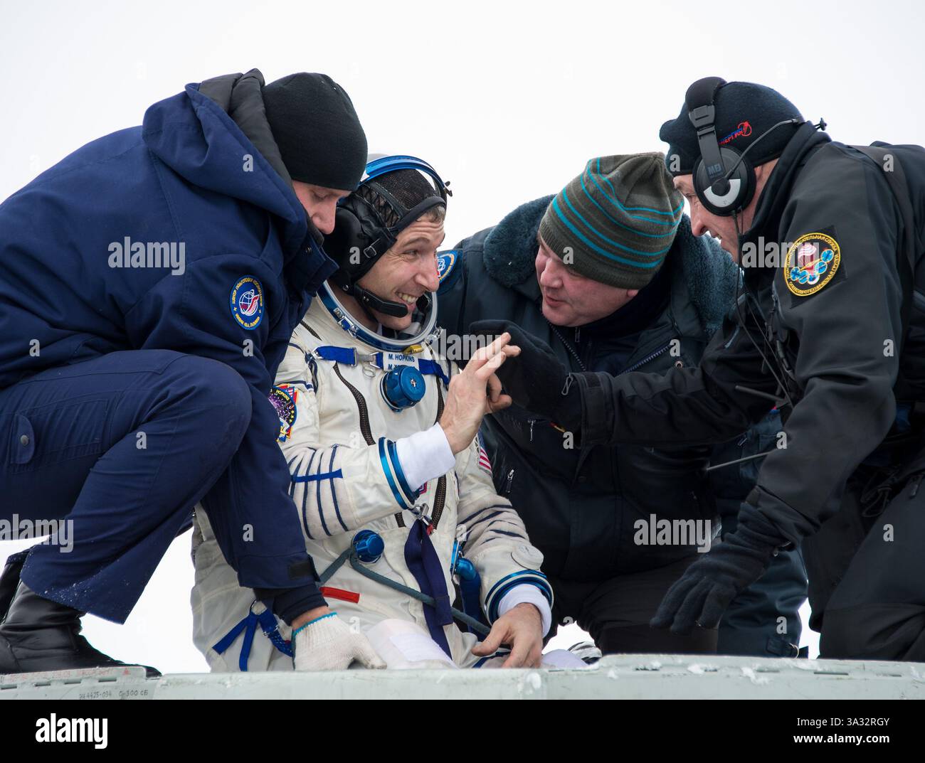 March 11, 2014 - ..Expedition 38 Flight Engineer Mike Hopkins of NASA ...