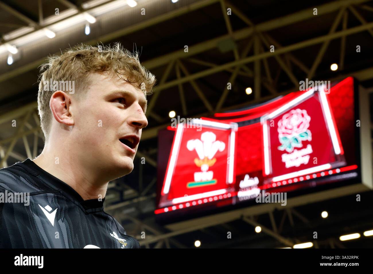 Wales' Jac Morgan during a captain's run at Principality Stadium ...