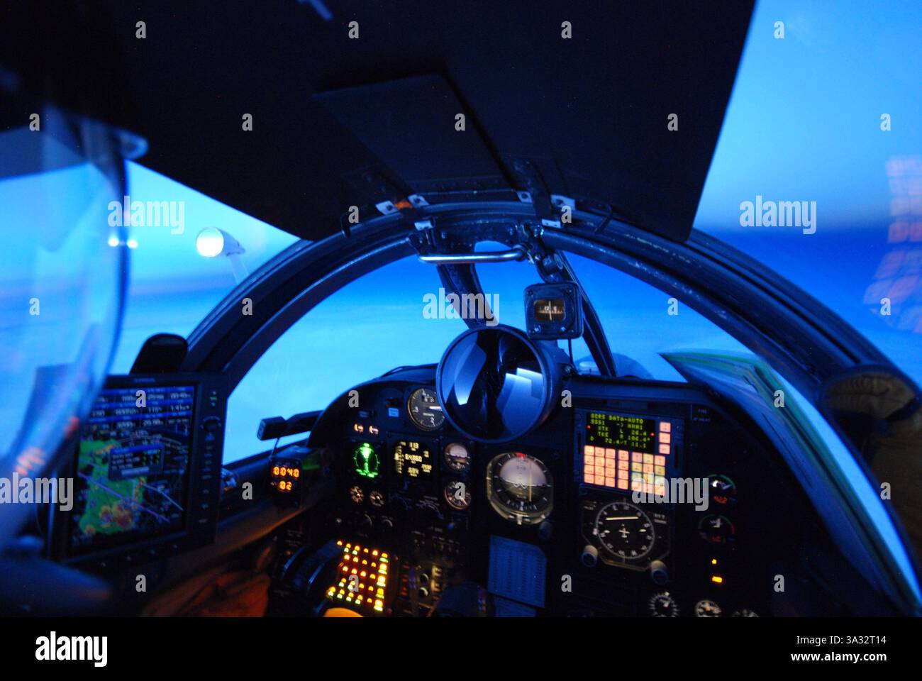 June 16, 2014 - ..The instrument panel illuminates the cockpit of NASA ...