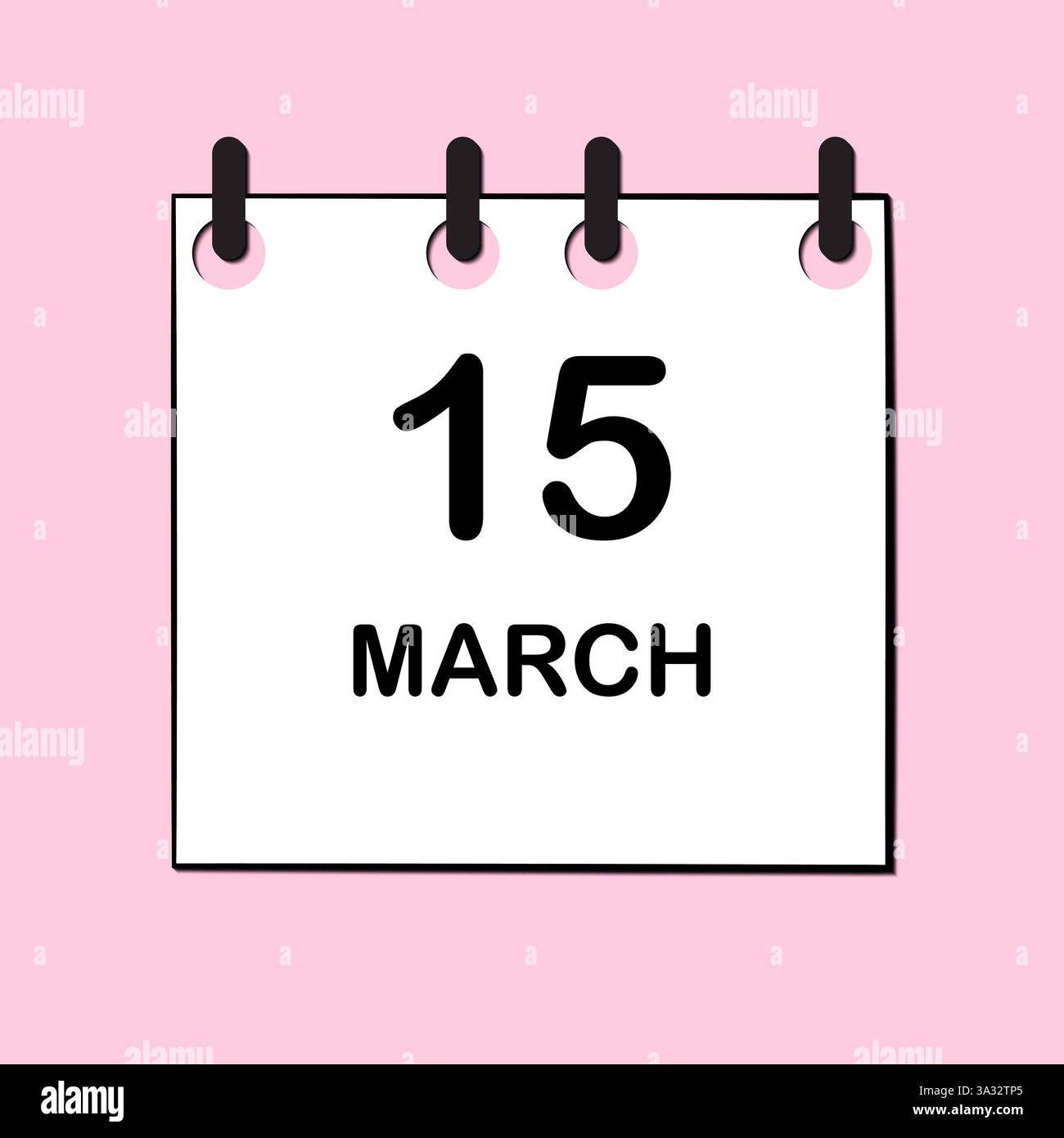 March 15. Daily Calendar icon for design. Simple design for business ...
