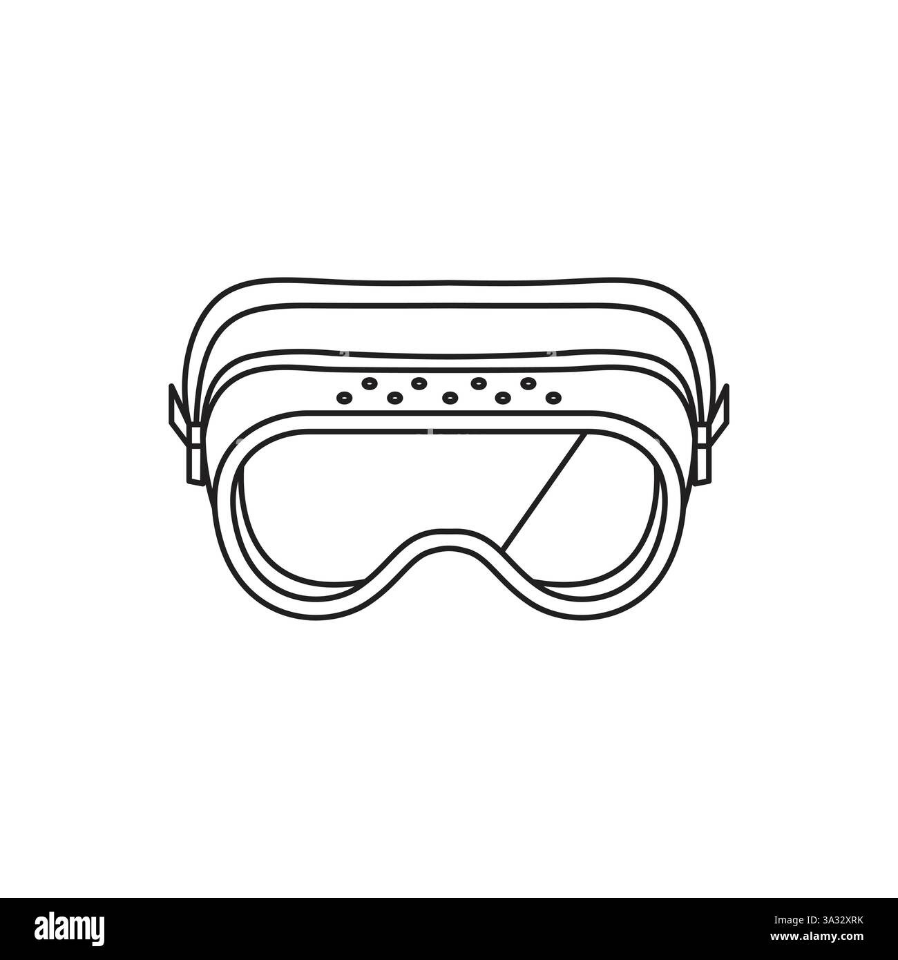 safety goggles emoji symbol sign icon vector illustration Stock Vector ...