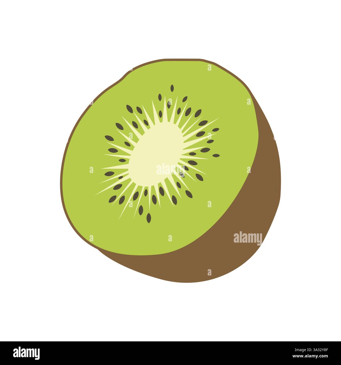 fruit kiwi emoji symbol sign icon vector illustration Stock Vector ...