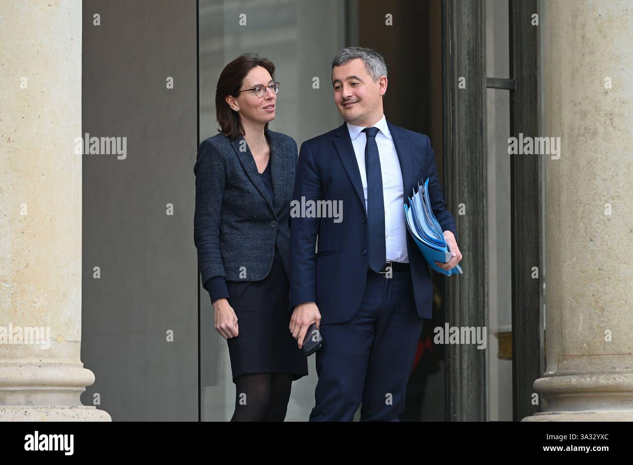 Paris, France. 12th Mar, 2025. The Minister responsible for Public ...