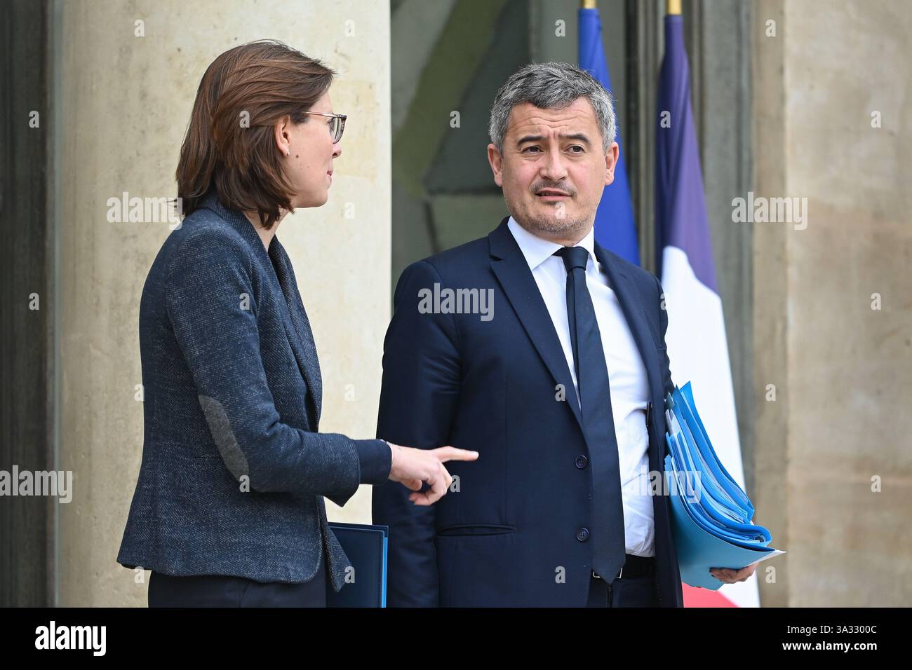 Paris, France. 12th Mar, 2025. The Minister responsible for Public ...