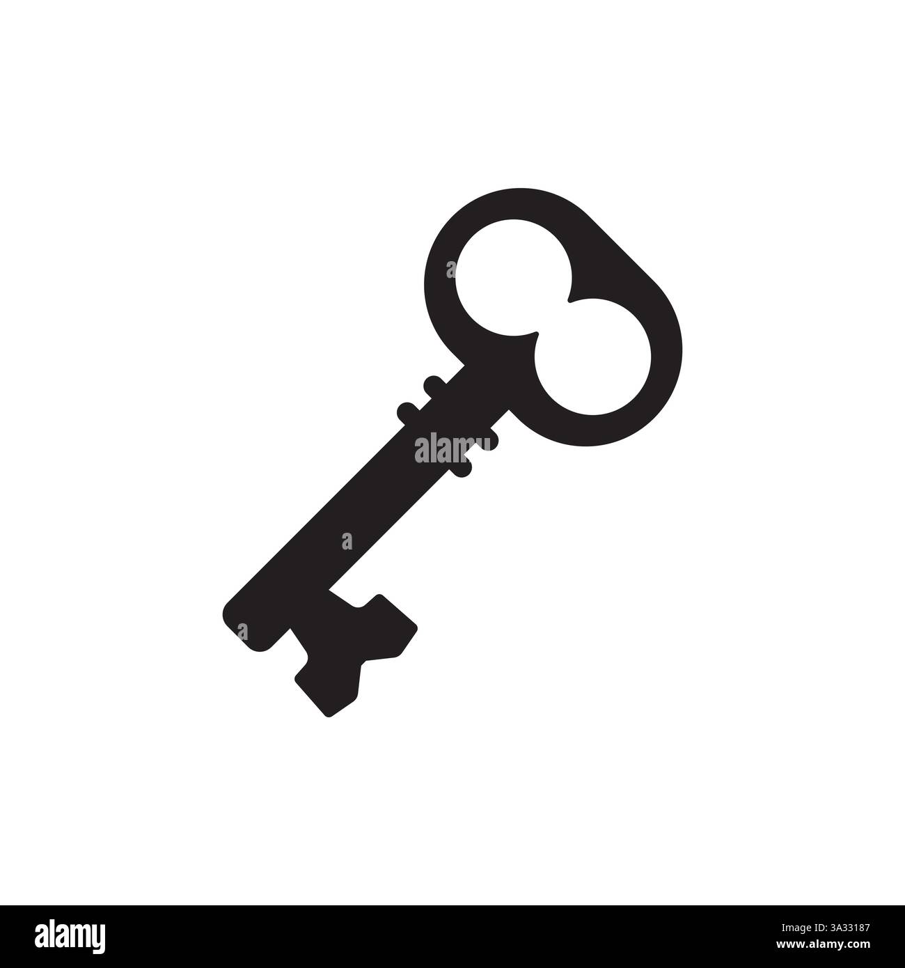 old vintage key emoji symbol sign icon vector illustration Stock Vector ...