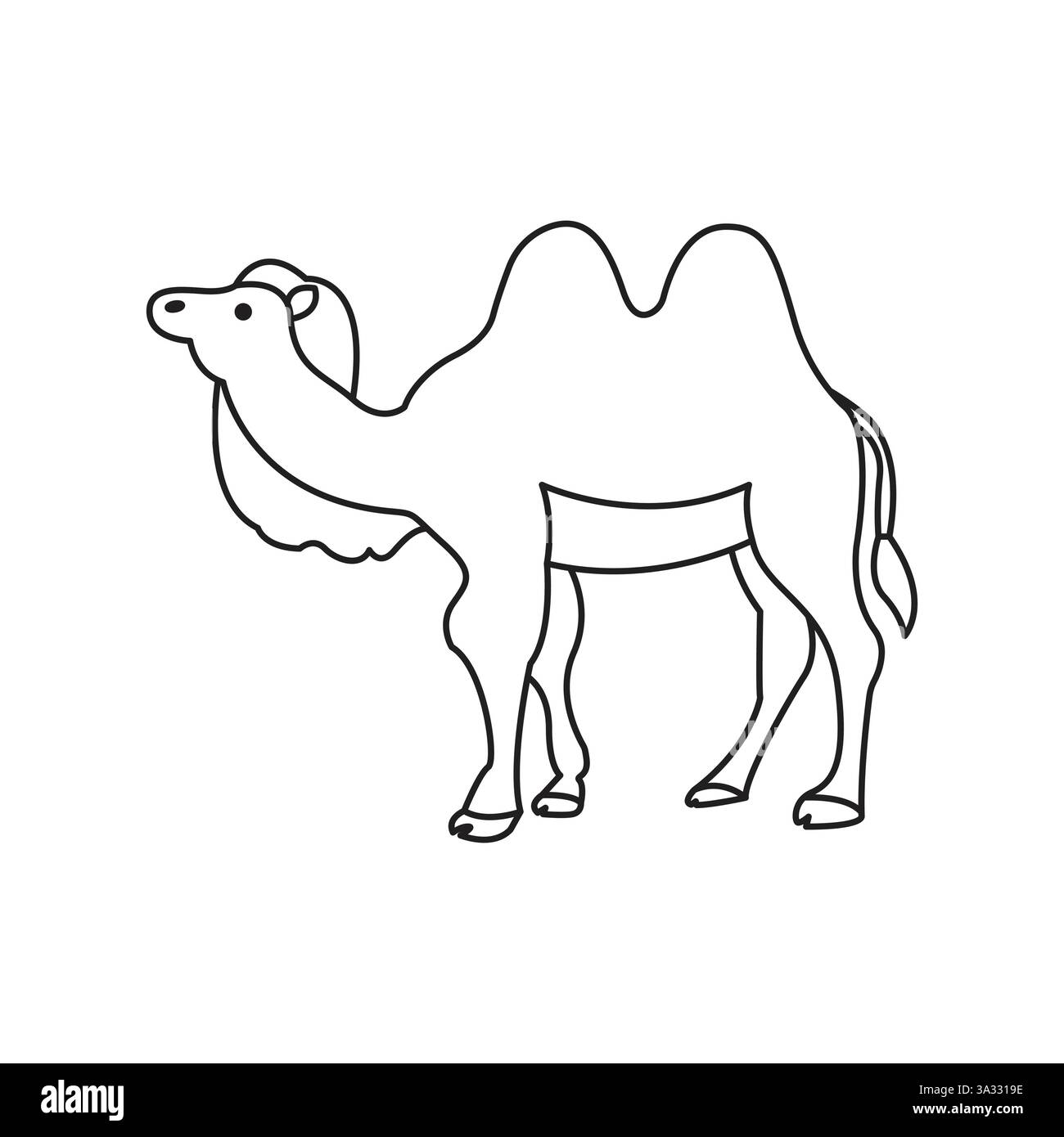 camel emoji symbol sign icon vector illustration two humps Stock Vector ...