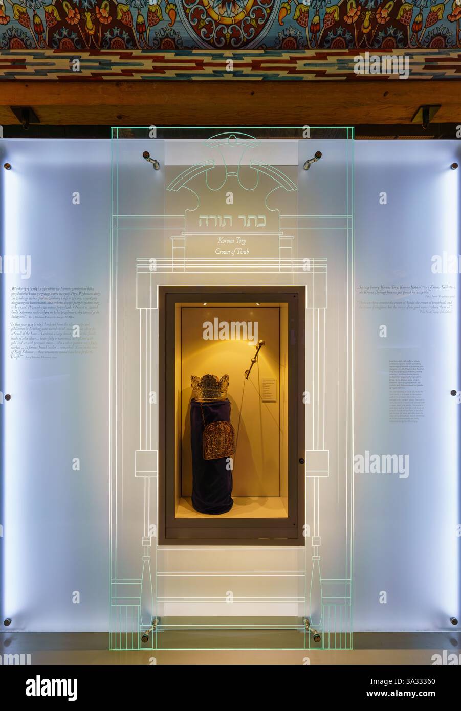 Crown of Torah inside Museum of History of Polish Jews in Warsaw ...