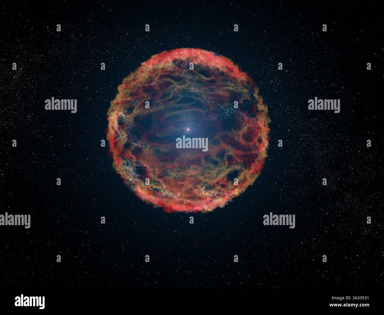 Sept. 11, 2014 - G. Bacon An artist?s impression of supernova 1993J ...