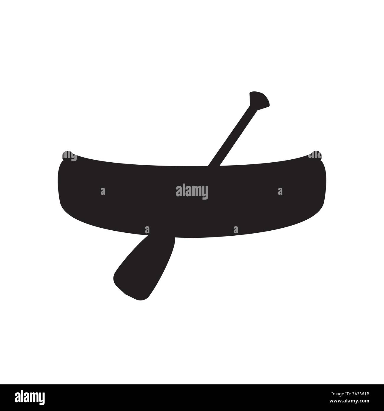 boat paddle canoe emoji symbol sign icon vector illustration Stock ...