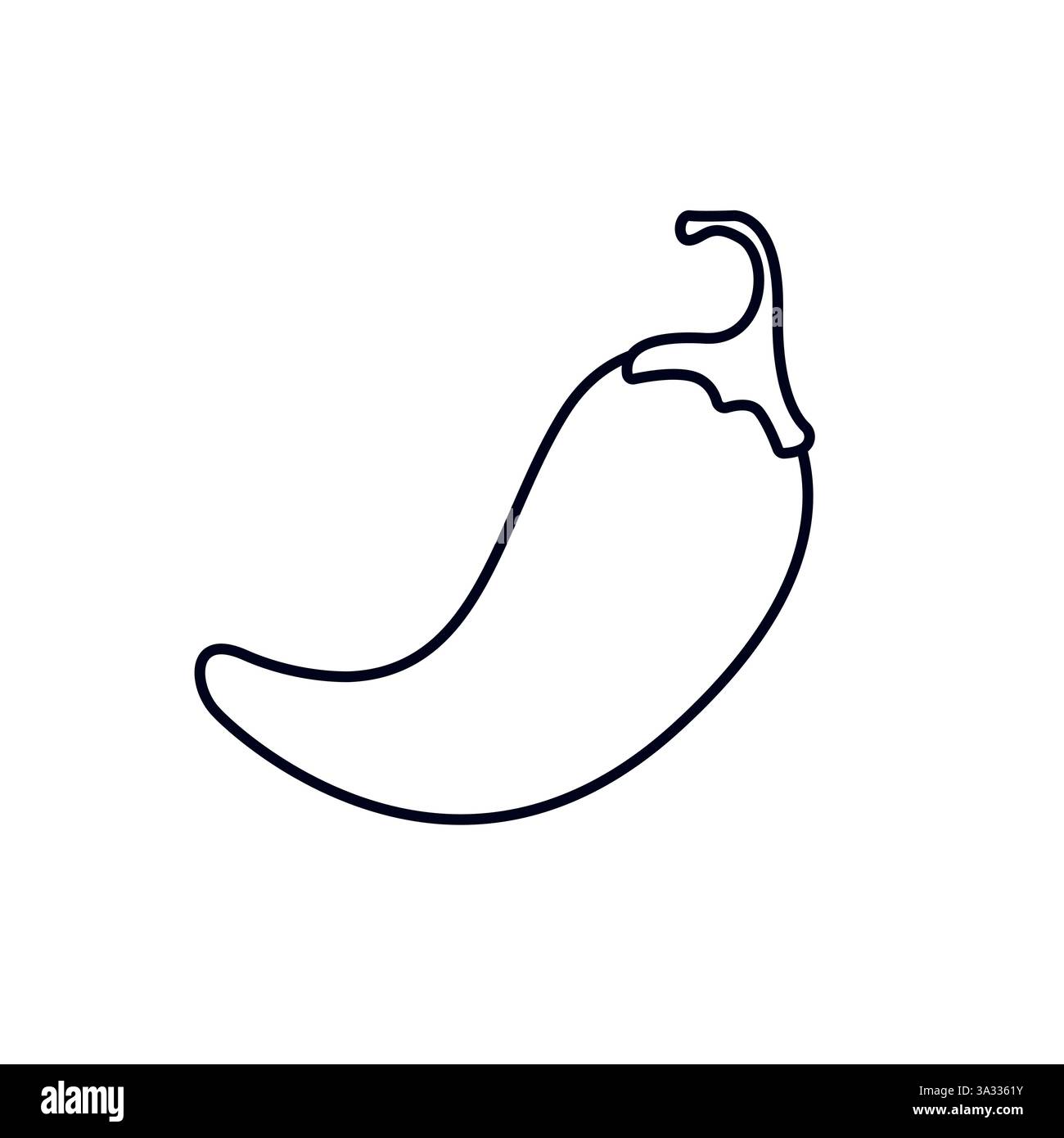 spicy pepper paprika chili emoji symbol sign icon vector illustration ...