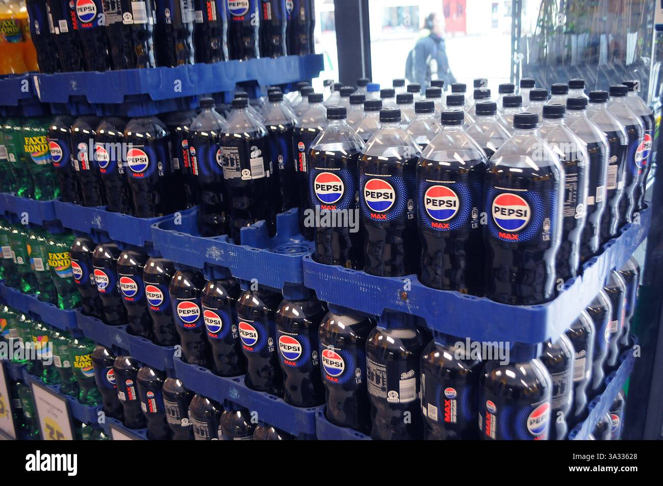CopenhagenDenmark /14 march 2025 / Pepsi max on sale in copenhagenp ...