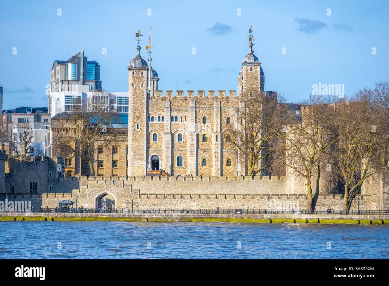 Majestic Tower of London stands proudly on the banks of the River ...