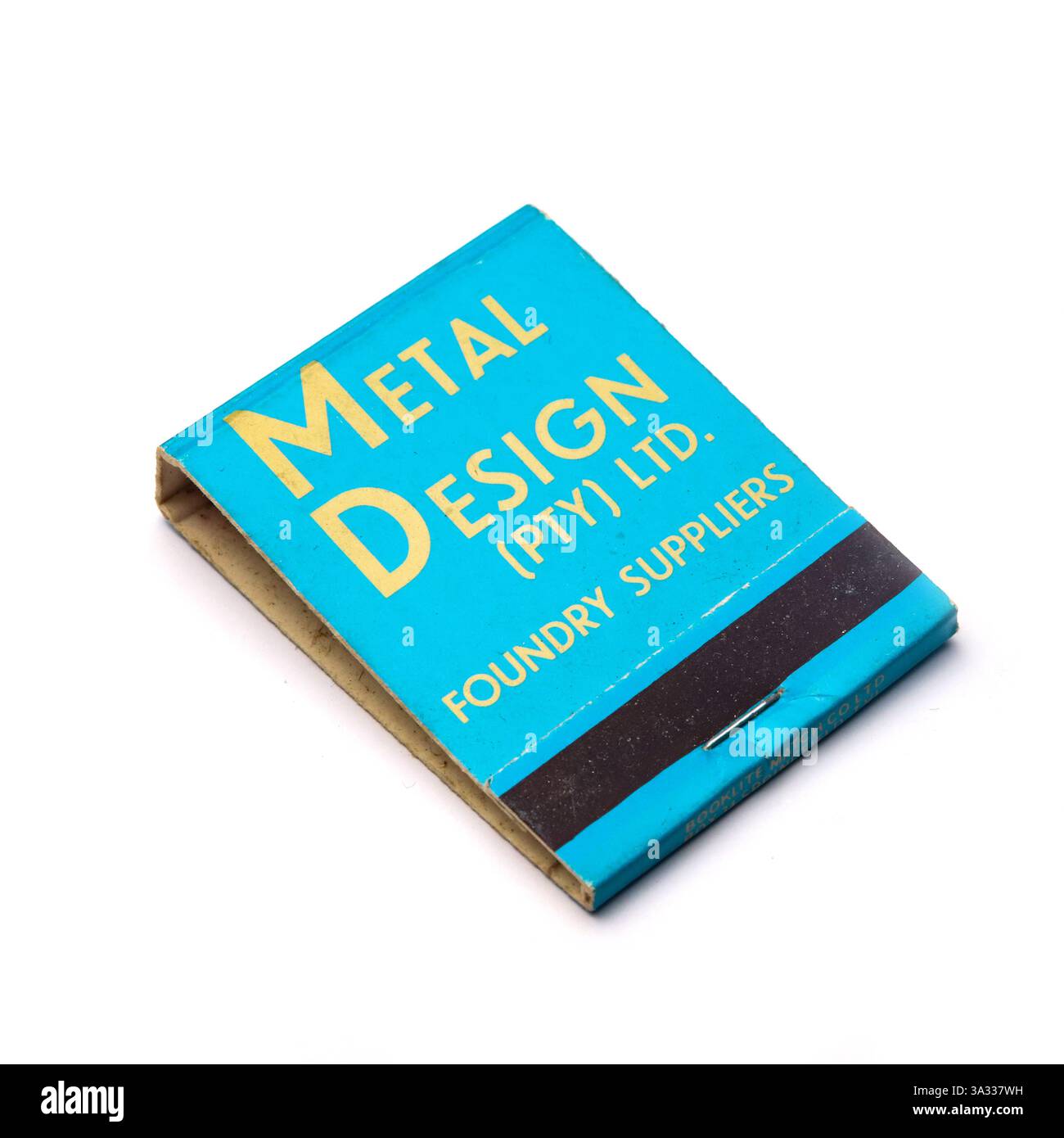 Metal Design Foundry suppliers vintage 1960's matchbook matchbox Stock Photo - Alamy