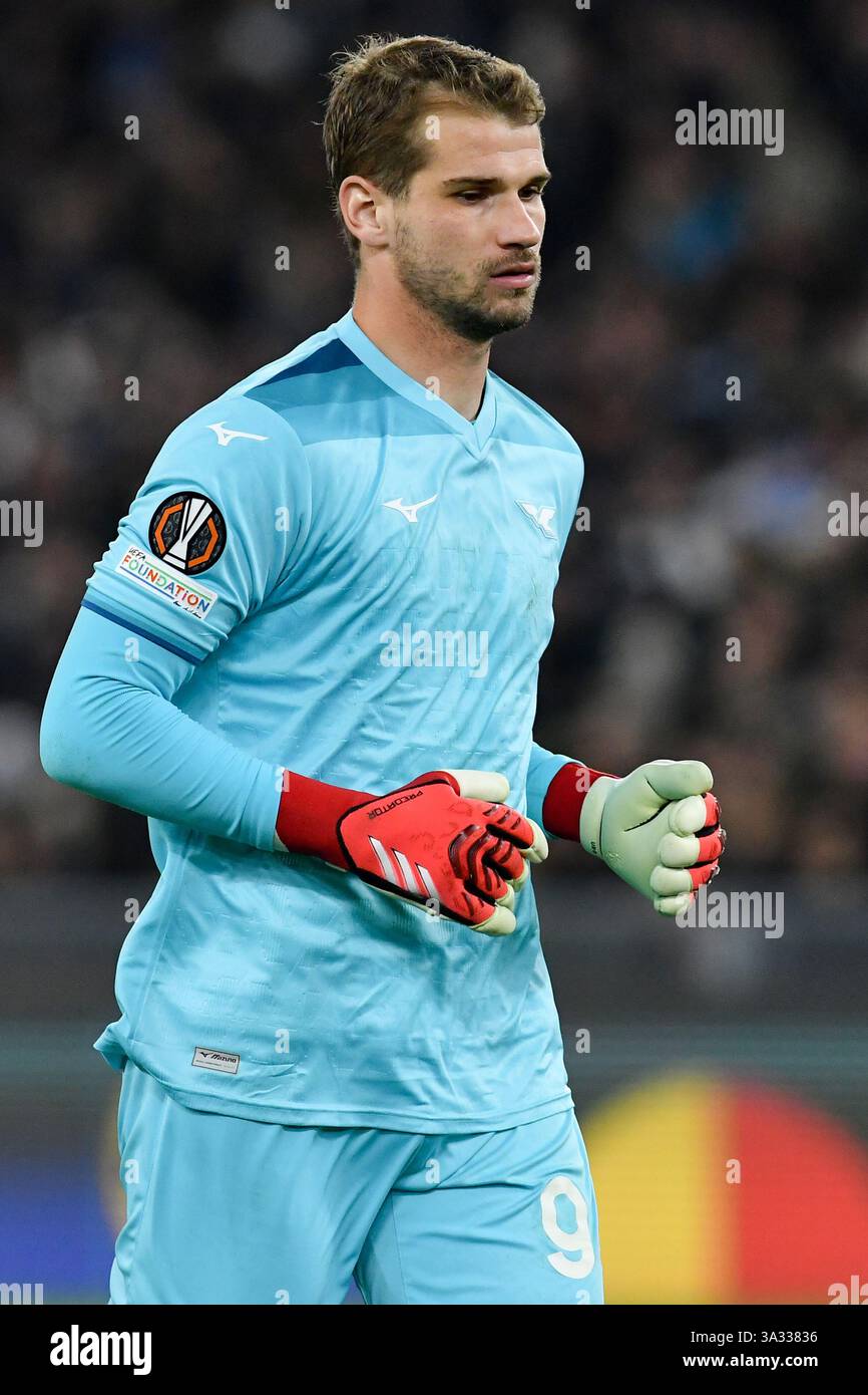 Ivan Provedel of SS Lazio during the Europa League Round of 16 2nd leg ...