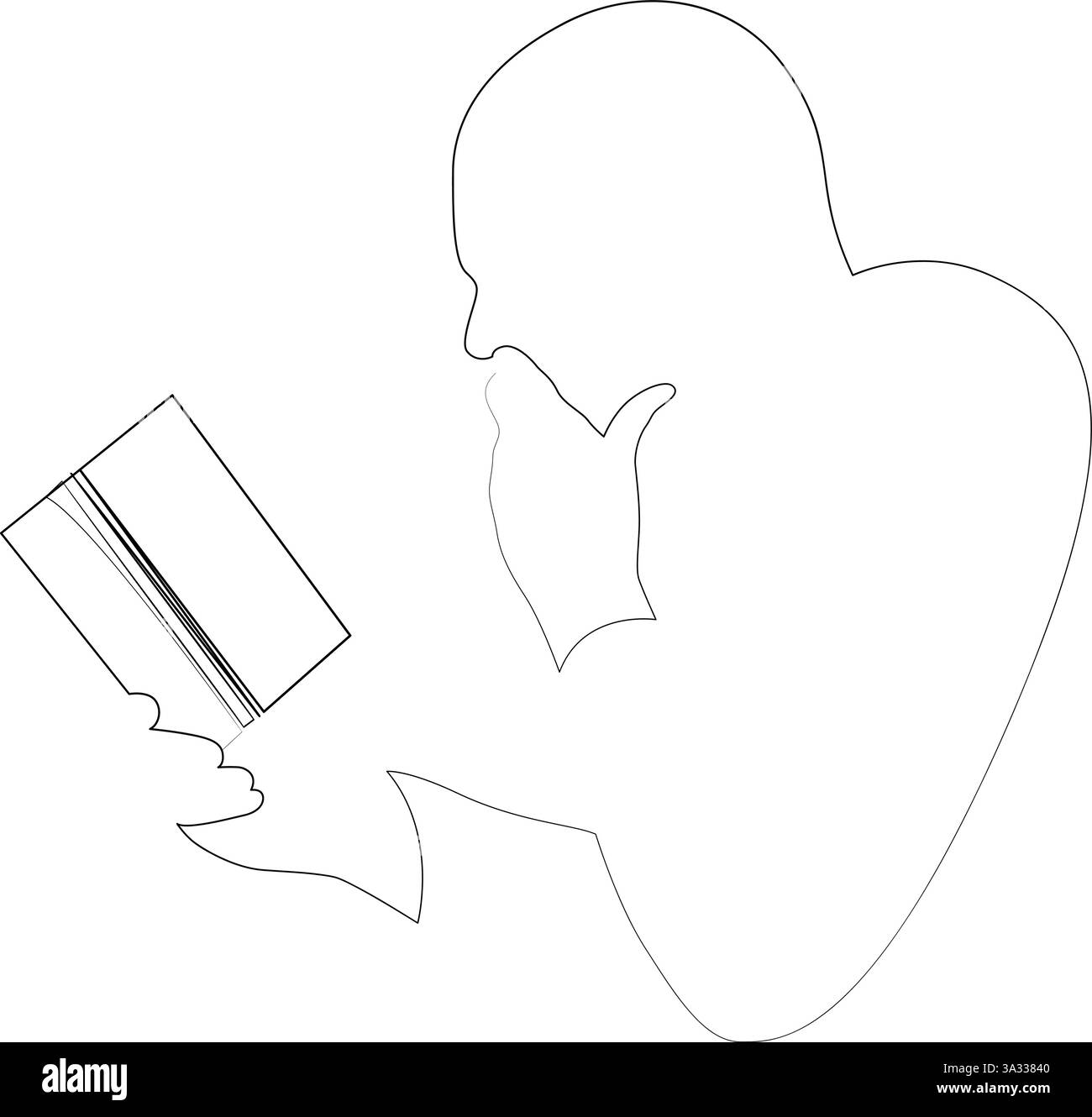 Book hand reading concept Cut Out Stock Images & Pictures - Alamy