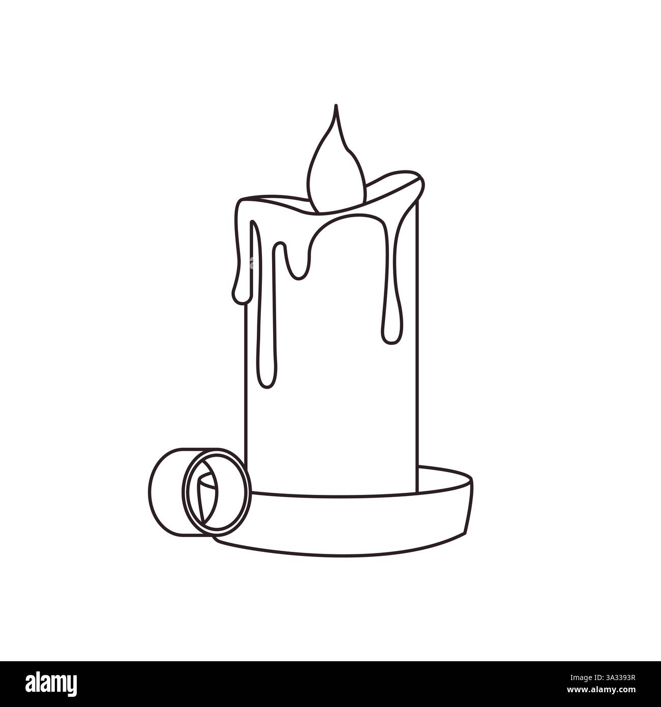 candle emoji symbol sign icon vector illustration Stock Vector Image ...