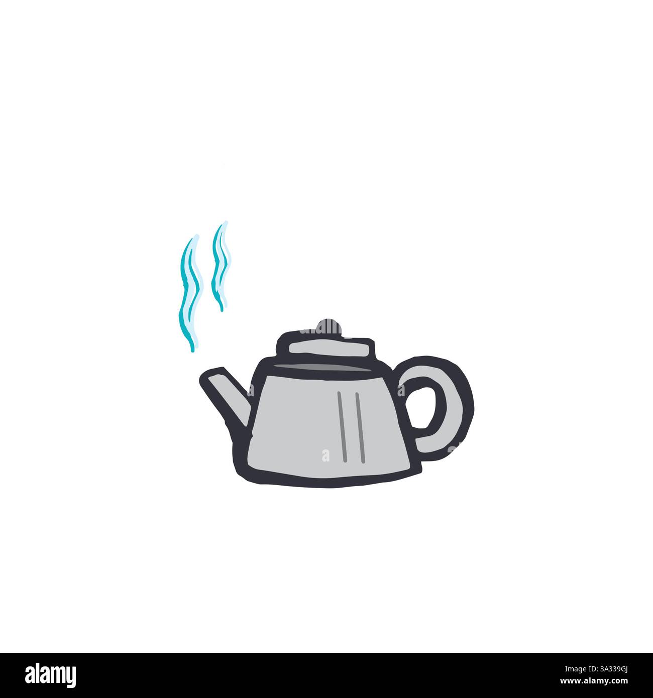kettle hand drawn drawing vector doodle cute childish cartoon scribble ...
