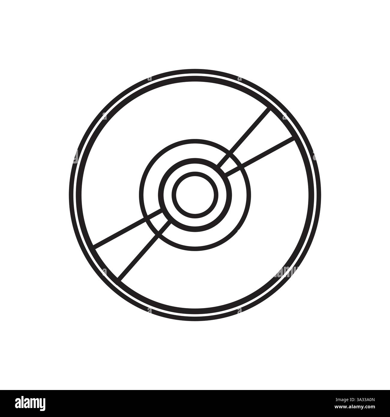 cd dvd disc retro emoji symbol sign icon vector illustration Stock ...