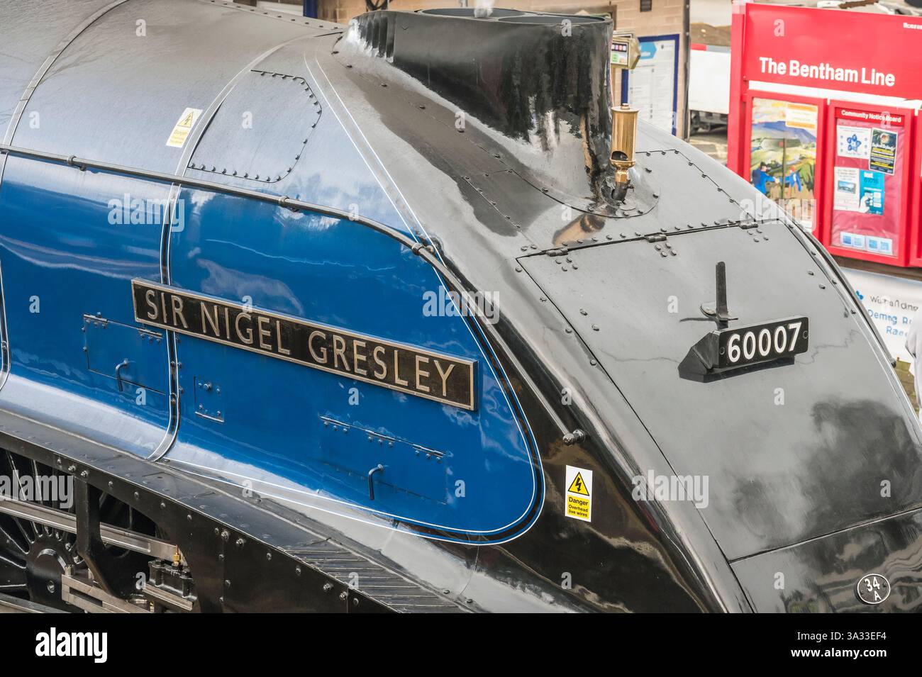 The image is of the famous LNER A4 Pacific Class 4-6-2 Sir Nigel ...