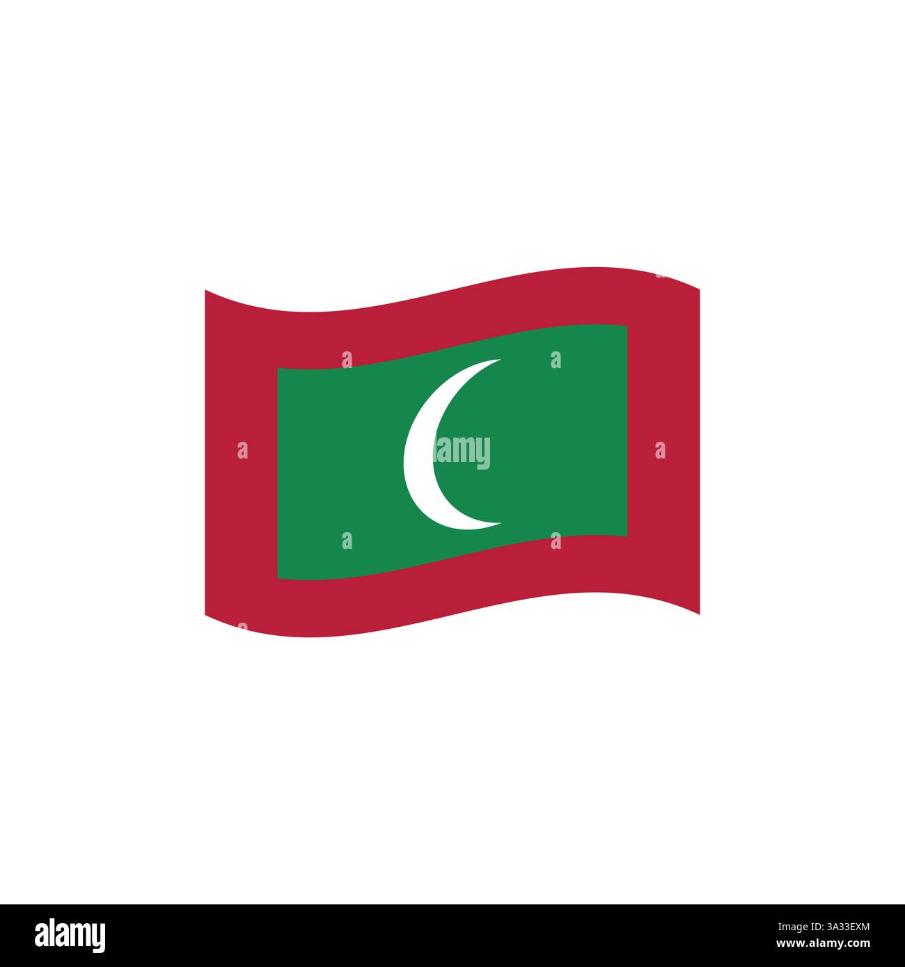 maldives flag emoji symbol sign icon vector illustration Stock Vector ...
