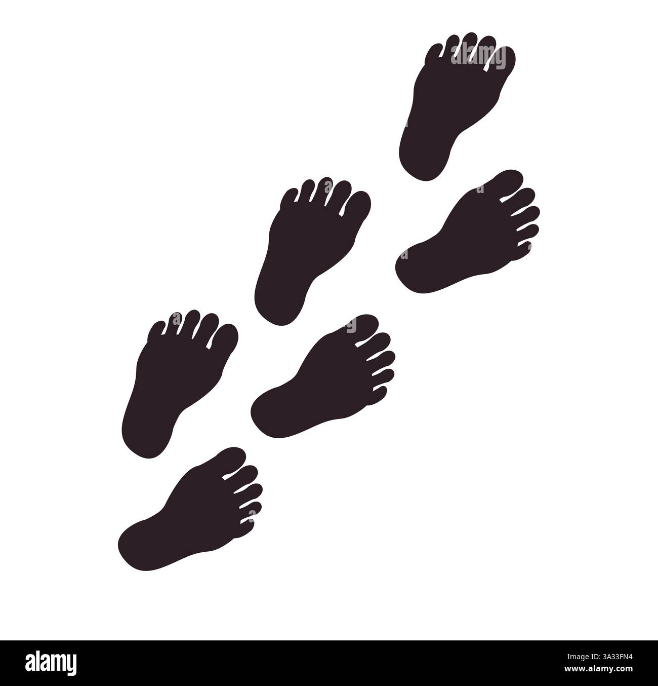 footprint emoji symbol sign icon vector illustration feet foot Stock ...