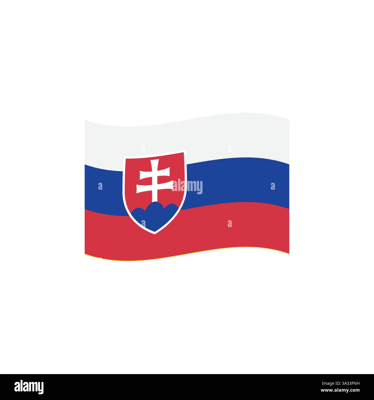 slovakia flag emoji symbol sign icon vector illustration Stock Vector ...