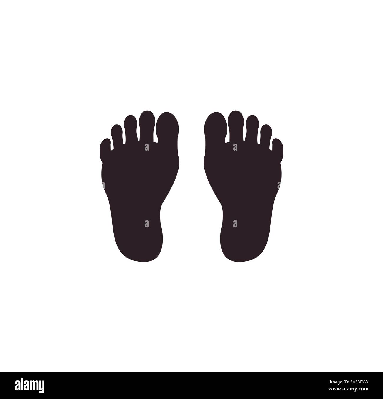 footprint emoji symbol sign icon vector illustration feet foot Stock ...