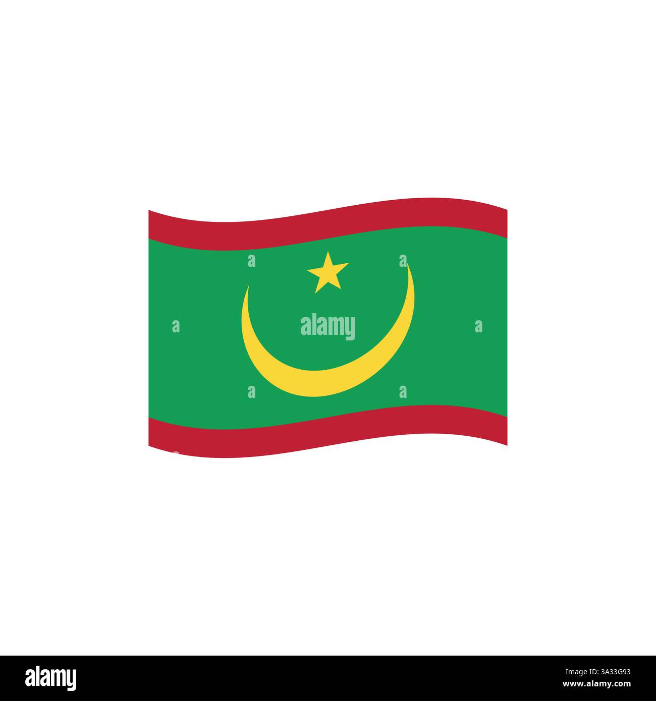 mauritania flag emoji symbol sign icon vector illustration Stock Vector ...