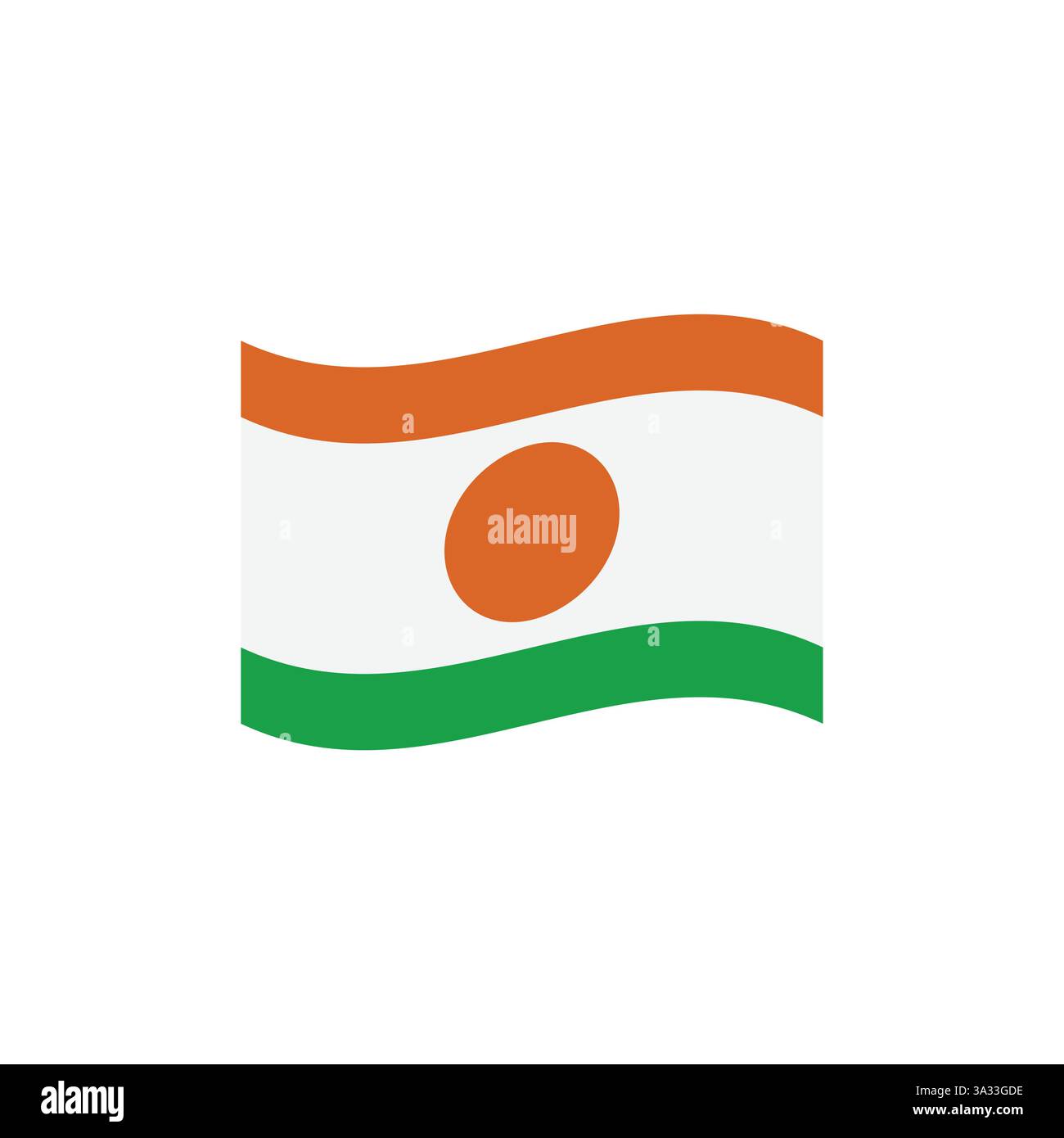 niger flag emoji symbol sign icon vector illustration Stock Vector ...