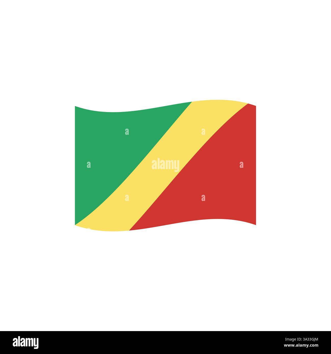congo brazzaville flag emoji symbol sign icon vector illustration Stock ...