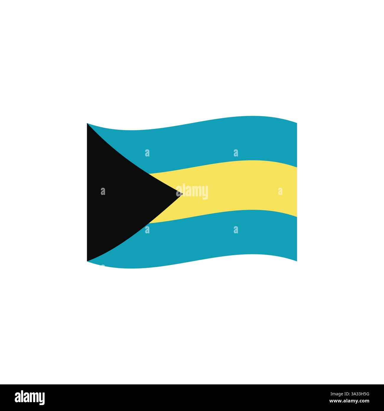 bahamas flag emoji symbol sign icon vector illustration Stock Vector ...
