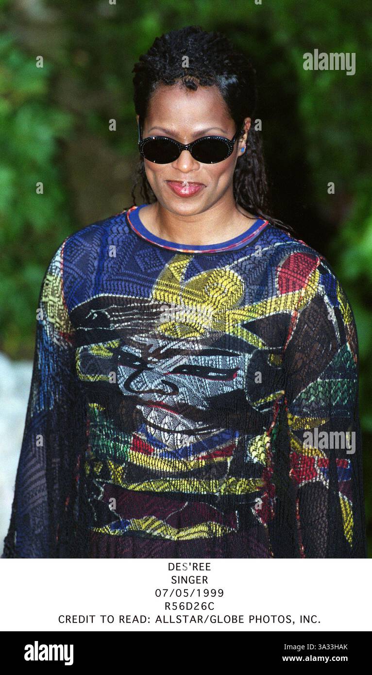 May 7, 1999 - Scarborough, North Yorkshire, England - DES'REE.SINGER.07 ...