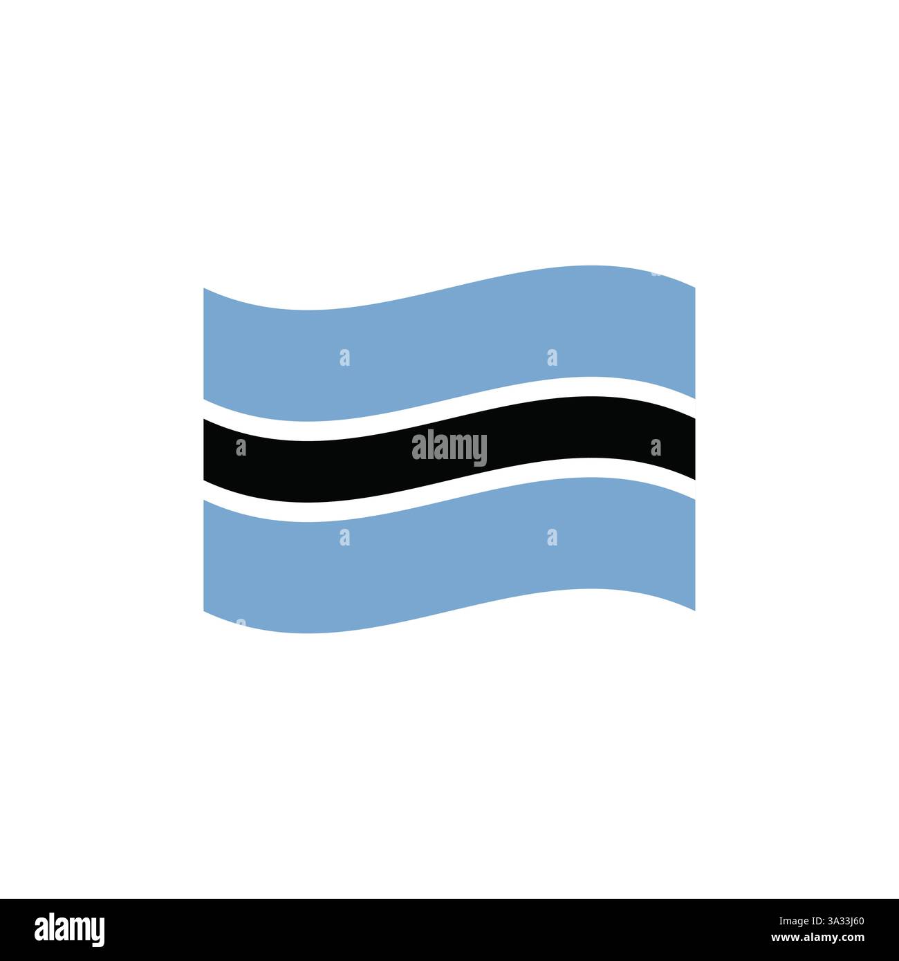 botswana flag emoji symbol sign icon vector illustration Stock Vector ...