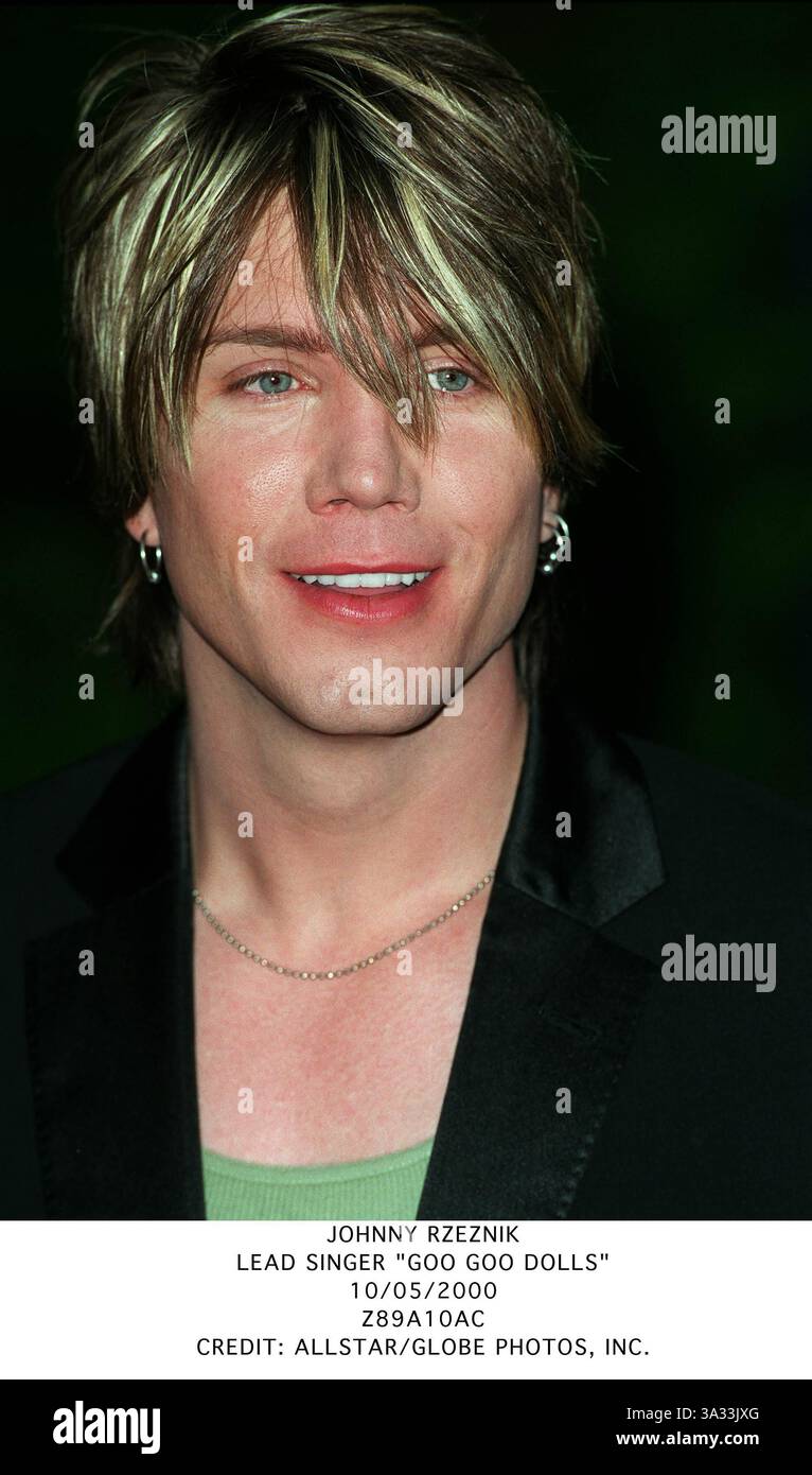 May 10, 2000 - JOHNNY RZEZNIK.LEAD SINGER ''GOO GOO DOLLS''.10/05/2000 ...