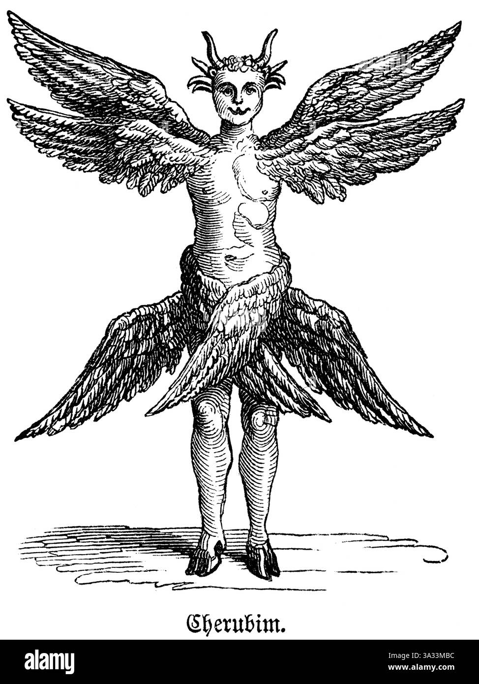 The cherubim unite four beings, lion and bull, eagle and man, Bible ...