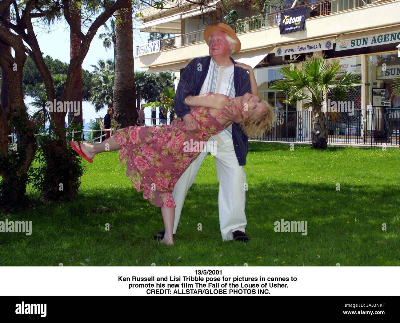 May 22, 2001 - 13/5/2001.Ken Russell and Lisi Tribble pose for pictures ...