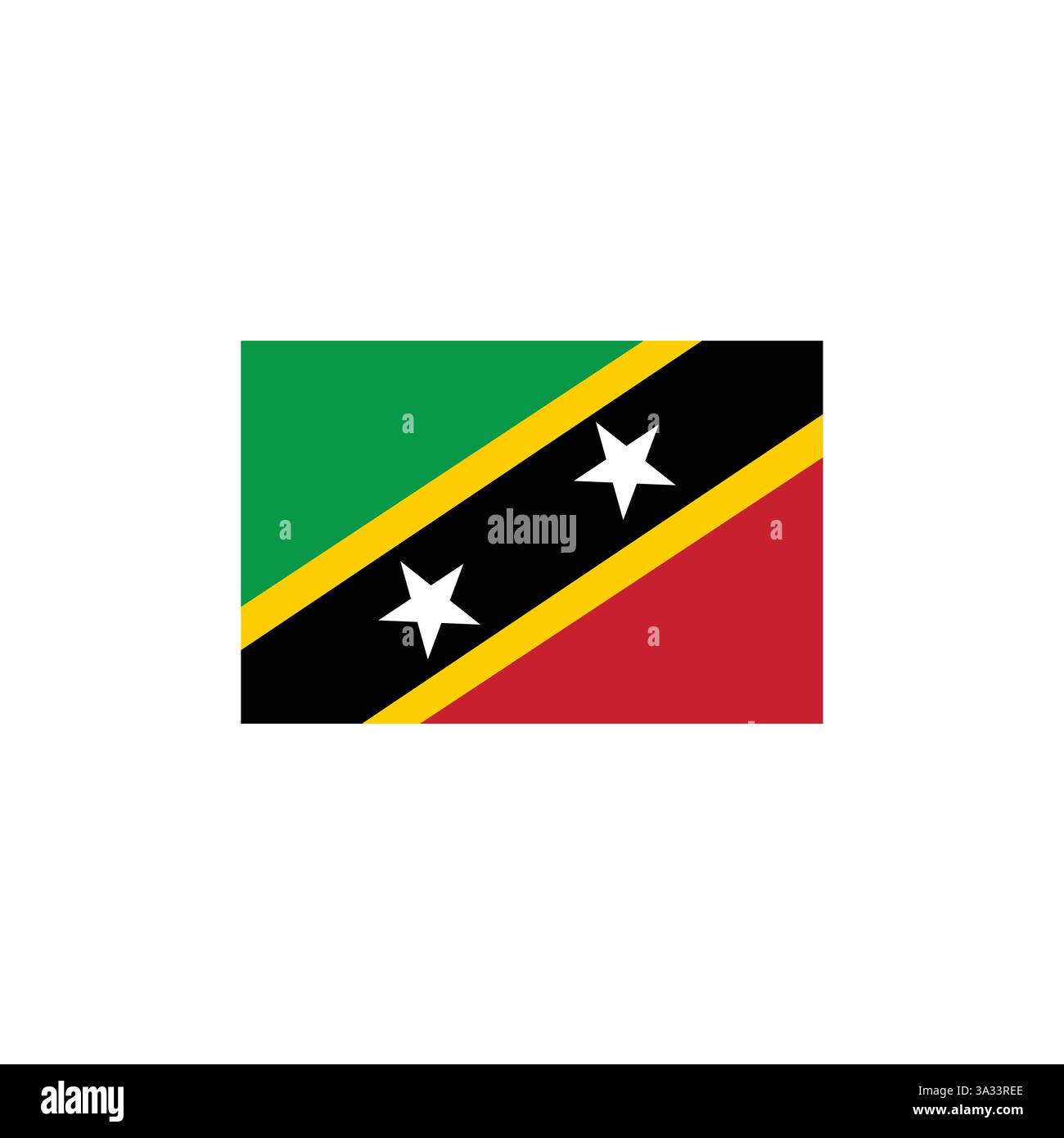 Saint Kitts and Nevis flag emoji symbol sign icon vector illustration ...
