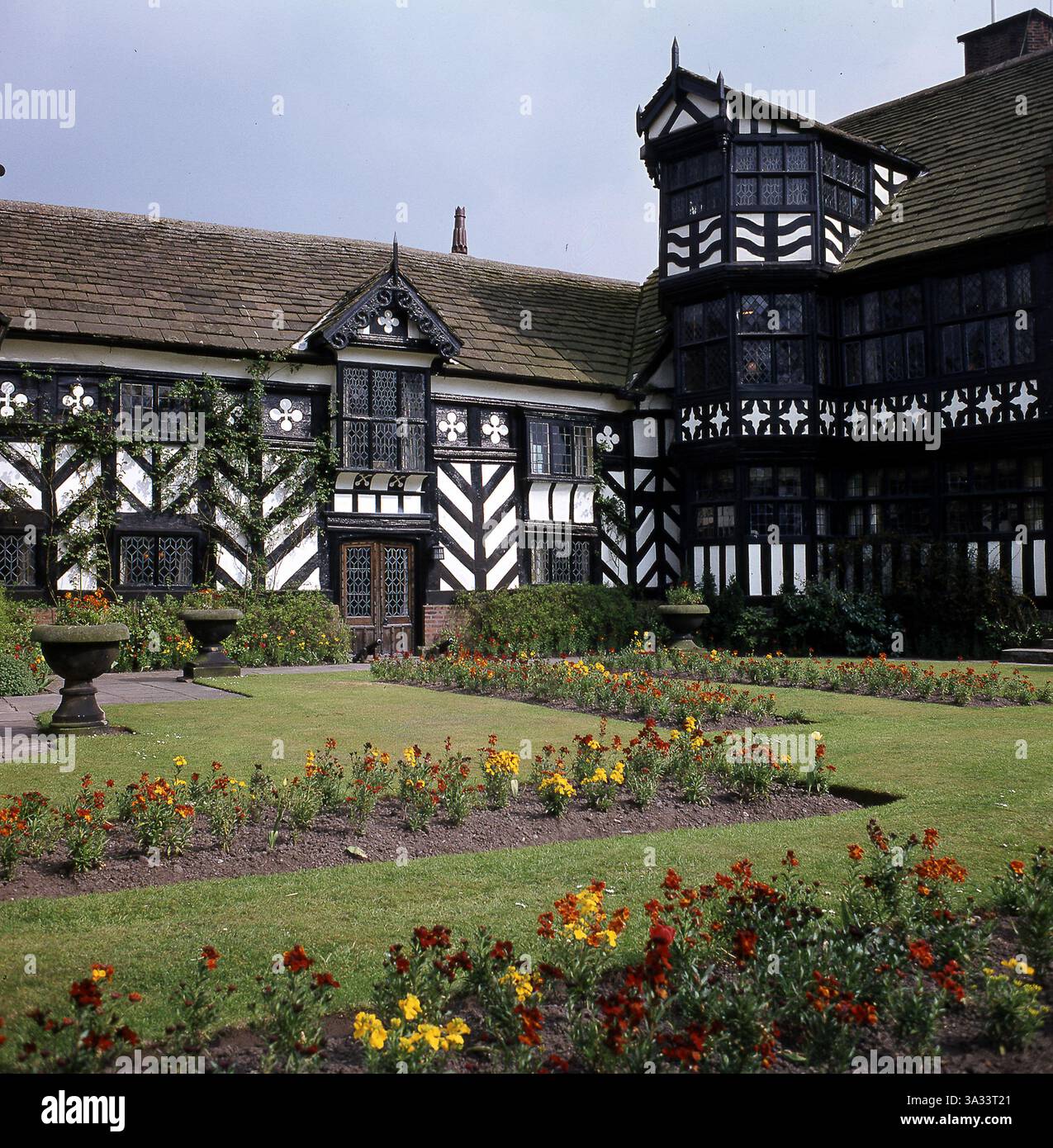 Location: Cheshire; The timbered building of Gawsworth Hall Stock Photo ...