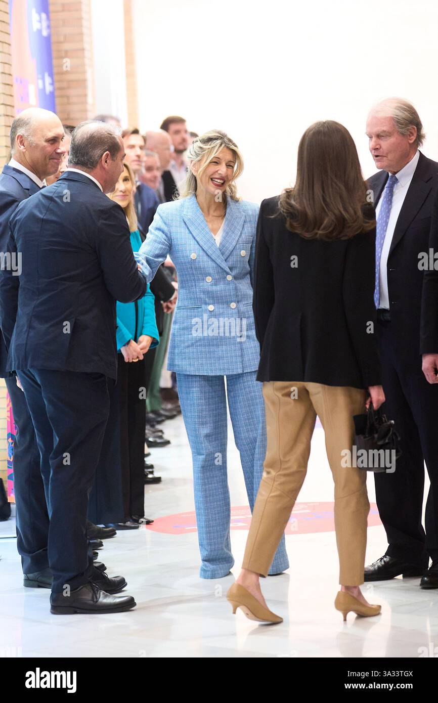 Almeria. Spain. 20250314, Queen Letizia of Spain, Yolanda Diaz attends ...
