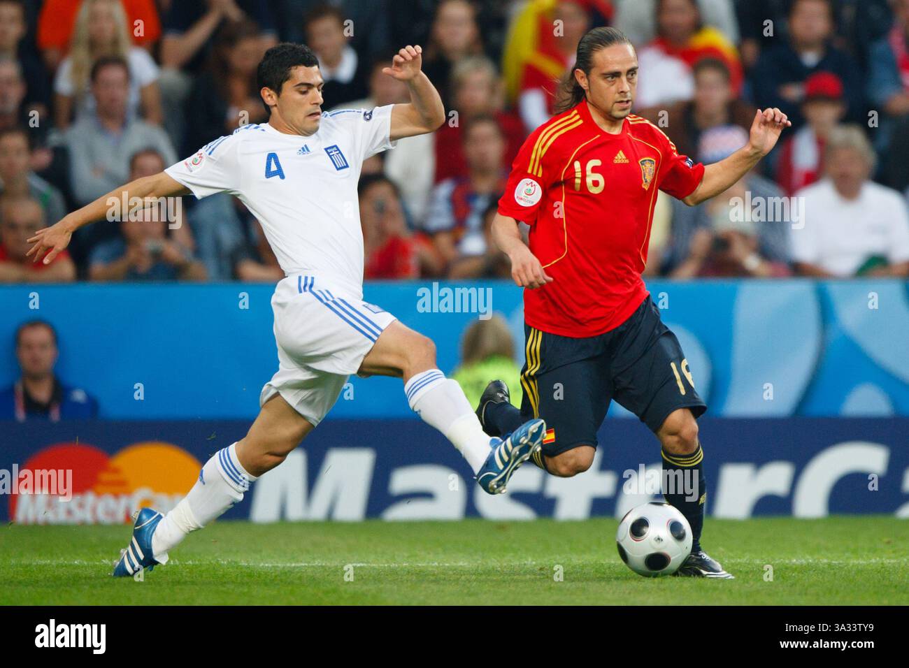 Nikos Spiropoulos of Greece (4) challenges Sergio Garcia of Spain (16 ...