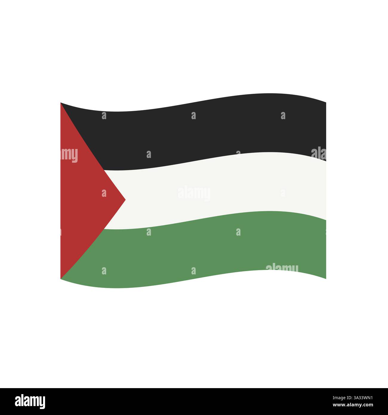 palestine flag emoji symbol sign icon vector illustration Stock Vector ...