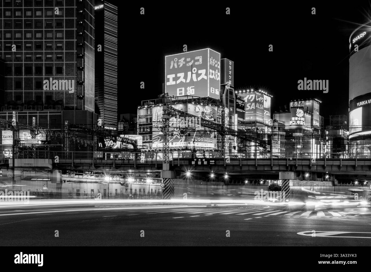 Long exposure people Black and White Stock Photos & Images - Alamy