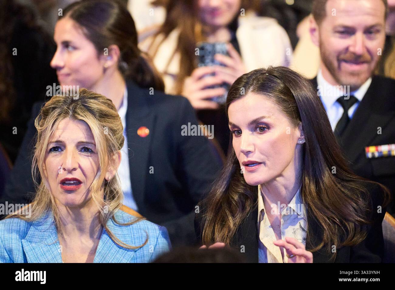 Almeria. Spain. 20250314, Queen Letizia of Spain, Yolanda Diaz attends ...
