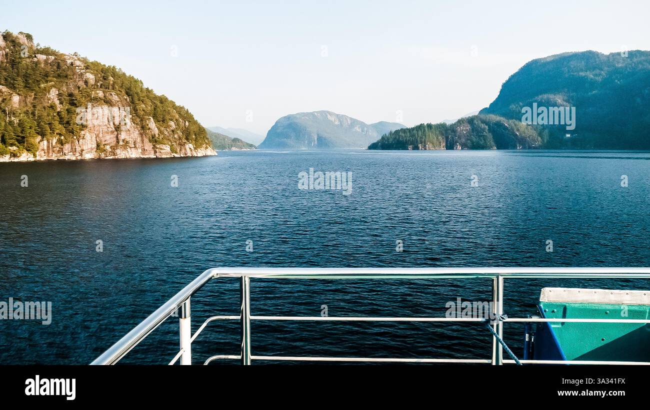 Sailing the Fjords Stock Photo - Alamy