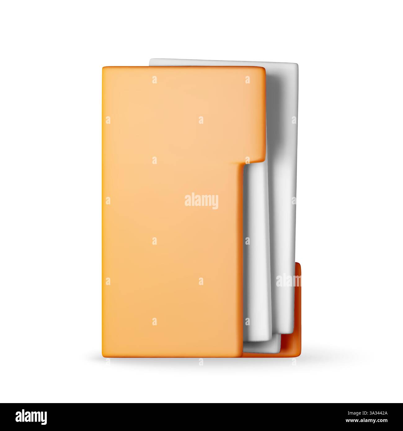 3D business folder full of papers Stock Vector Image & Art - Alamy