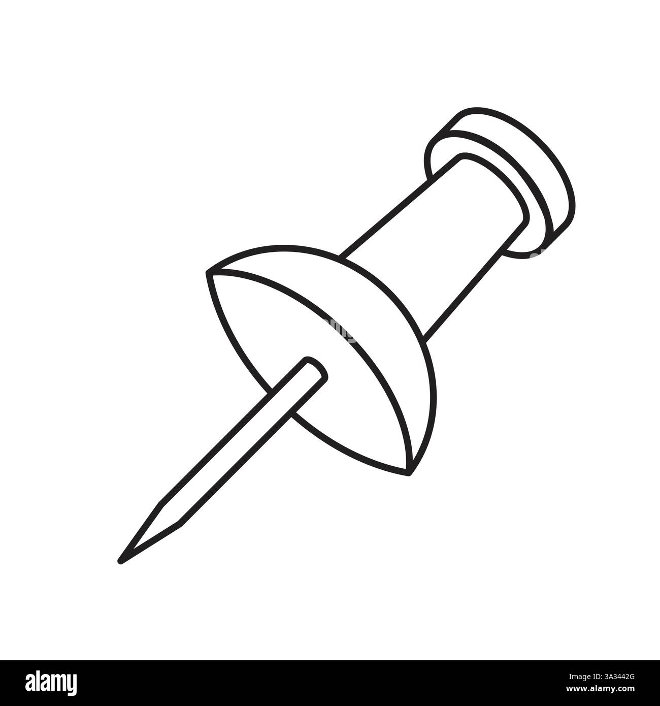 pin emoji symbol sign icon vector illustration Stock Vector Image & Art ...