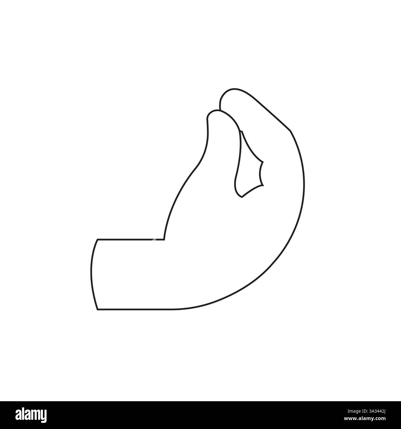 italian hand emoji symbol sign icon vector illustration Stock Vector ...